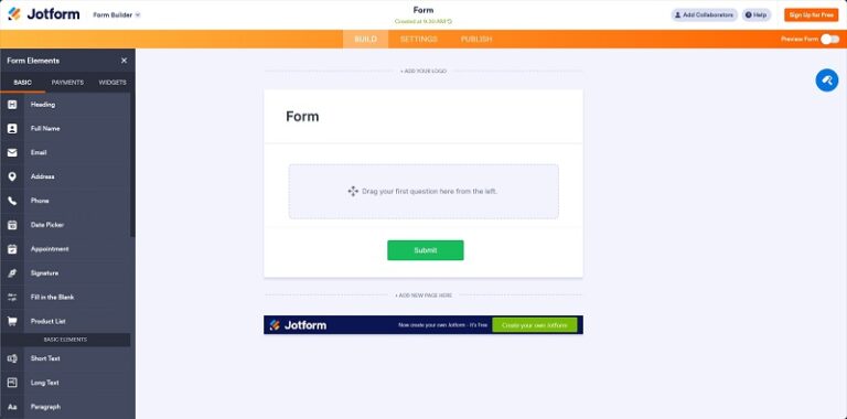 7 Best Form Builders 2025: Create Unlimited Forms Easily - Jodoo Blog